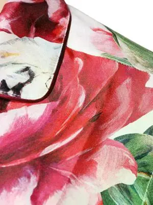 Dolce & Gabbana Floral Print Silk Shirt
