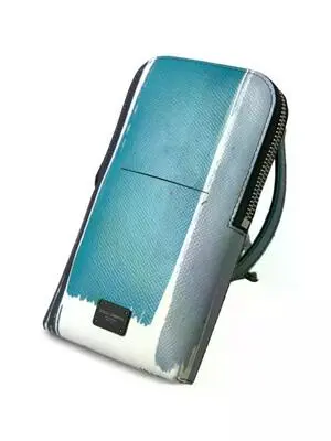 Dolce & Gabbana Abstract Paint Leather Phone Bag