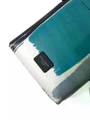 Dolce & Gabbana Abstract Paint Leather Phone Bag