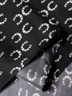 Dolce & Gabbana Horseshoe-print Silk Scarf