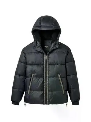 UGG Braid Padded Jacket With Drawstring Hood