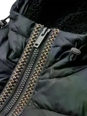 UGG Braid Padded Jacket With Drawstring Hood