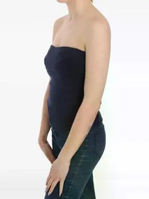 Costume National Strapless Sleeveless Zip-back Top