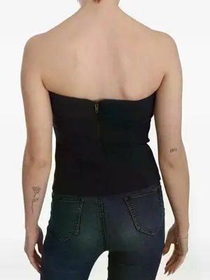 Costume National Strapless Sleeveless Zip-back Top