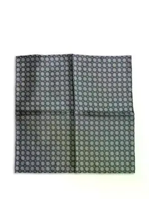 Dolce & Gabbana Geometric-print Silk Handkerchief - Blue