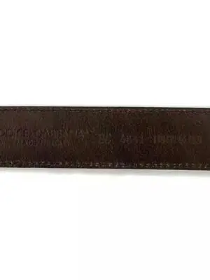 Dolce & Gabbana Perforated Leather Reversible Belt