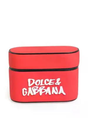 Dolce & Gabbana Logo-embossed Airpods Case - Red
