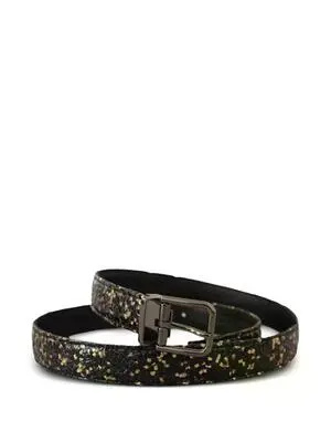 Dolce & Gabbana Snakeskin-effect Leather Belt