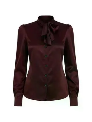 Dolce & Gabbana Silk Bow Detail Blouse