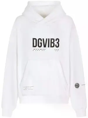 Dolce & Gabbana Cotton Slogan Print Hoodie