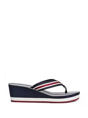 Tommy Hilfiger Platform Striped Thong Sandals