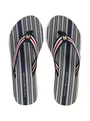 Tommy Hilfiger Platform Striped Thong Sandals