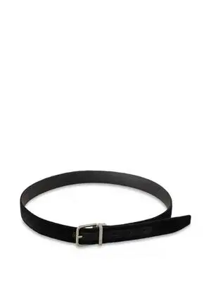 Dolce & Gabbana Velvet Logo-buckle Belt - Black
