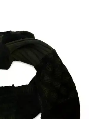 Dolce & Gabbana Wool Cable Knit Scarf