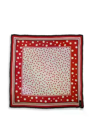 Dolce & Gabbana Polka-dot Fringed Scarf - Neutrals