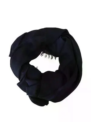 Gianfranco Ferre Logo-embossed Fringed Scarf