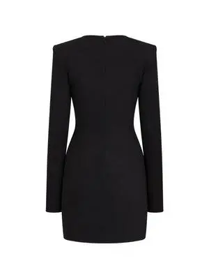 Dsquared2 Draped V-neck Long-sleeve Dress
