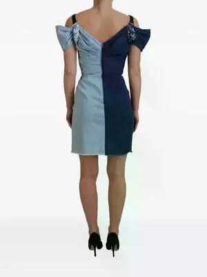 Dolce & Gabbana Patchwork Draped Mini Dress