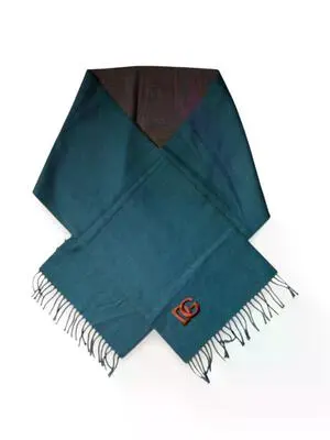Dolce & Gabbana Reversible Plaid-pattern Scarf - Blue