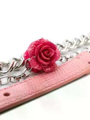 Dolce & Gabbana Chain Floral Belt - Metallic