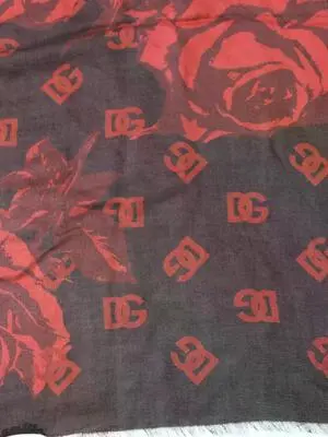 Dolce & Gabbana Rose-print Scarf