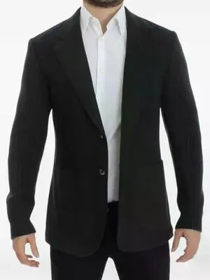 Dolce & Gabbana Ribbed-knit Panelled Blazer