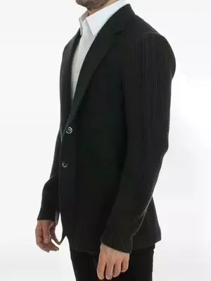 Dolce & Gabbana Ribbed-knit Panelled Blazer