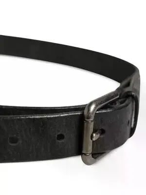 Dolce & Gabbana Leather Belt With Buckle Fastening - Black
