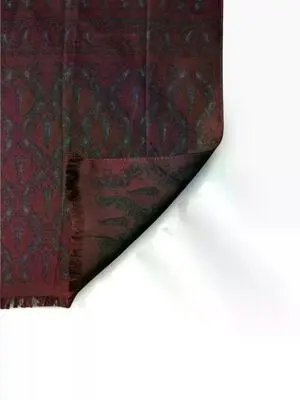 Dolce & Gabbana Paisley-print Frayed Scarf - Red