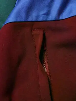 Dolce & Gabbana High Neck Logo Patch Zip-up Jacket