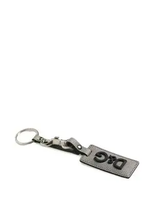Dolce & Gabbana Logo-plaque Leather Keychain
