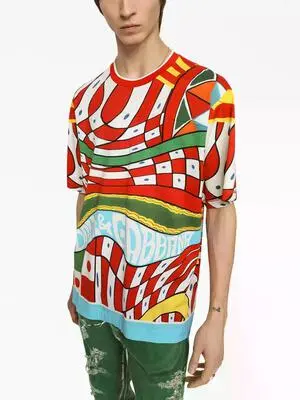 Dolce & Gabbana Graphic-print Cotton T-shirt