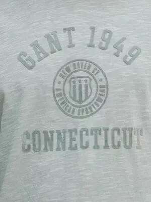 Gant Logo-print Slub-texture T-shirt