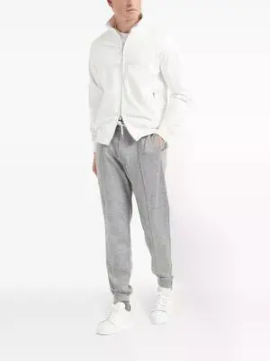 Brunello Cucinelli Pressed-crease Drawstring Trousers