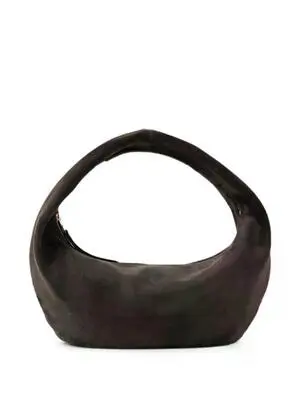 Khaite Olivia Suede Top-handle Shoulder Bag - Brown