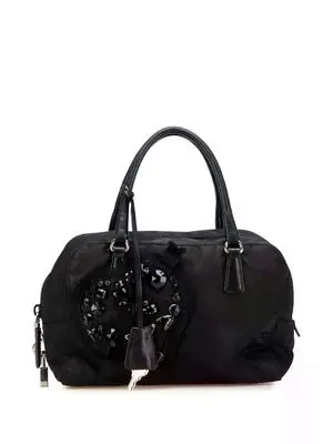 Prada 2000-2013 Tessuto Evening Heart Handbag - Black