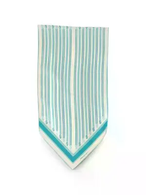 FERRAGAMO Gancini Stripe Scarf - Neutrals