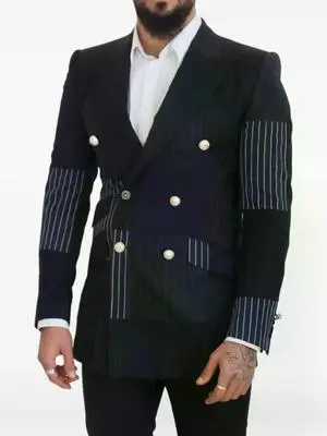 Dolce & Gabbana Patchwork Double-breasted Blazer