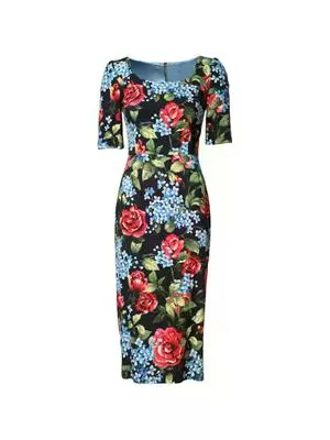 Dolce & Gabbana Scoop Neck Day Dresses