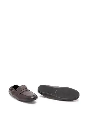 Prada Leather Elasticated-heel Loafers