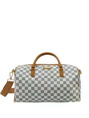SPRAYGROUND Check-pattern Logo-embossed Holdall