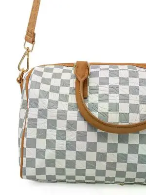 SPRAYGROUND Check-pattern Logo-embossed Holdall
