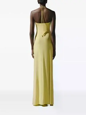 BAOBAB Romina Ruched Cut-out Maxi Dress - Yellow