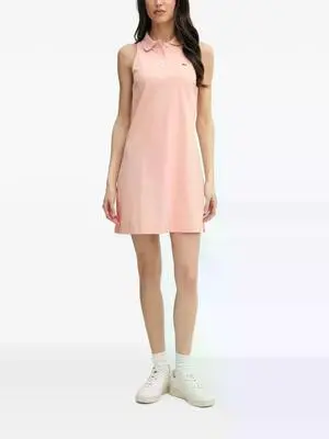 Lacoste Sleeveless Mini Polo Dress With Piqué Texture