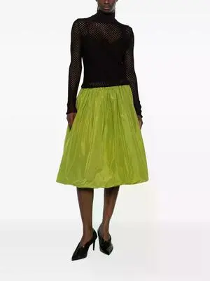 A.M.G. Gathered Balloon-hem Skirt