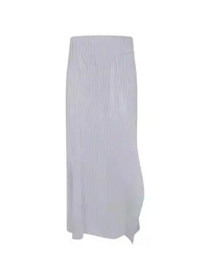 Issey Miyake Pleated Maxi Skirt - Grey
