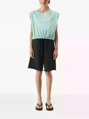 American Vintage Cropped Gingham Top