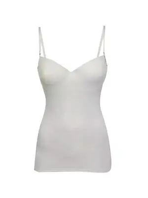 D&G PREOWNED Sweetheart Neck Padded Top - White