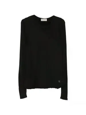 CARRER Doria Double-layer T-shirt And Vest Set - Black
