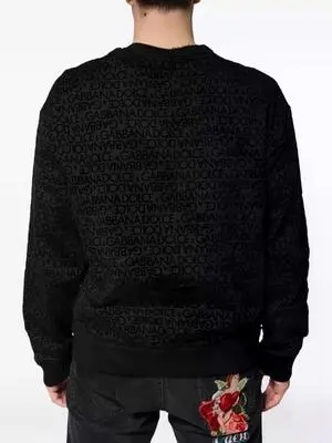 Dolce & Gabbana Logo Print Crew Neck Sweater